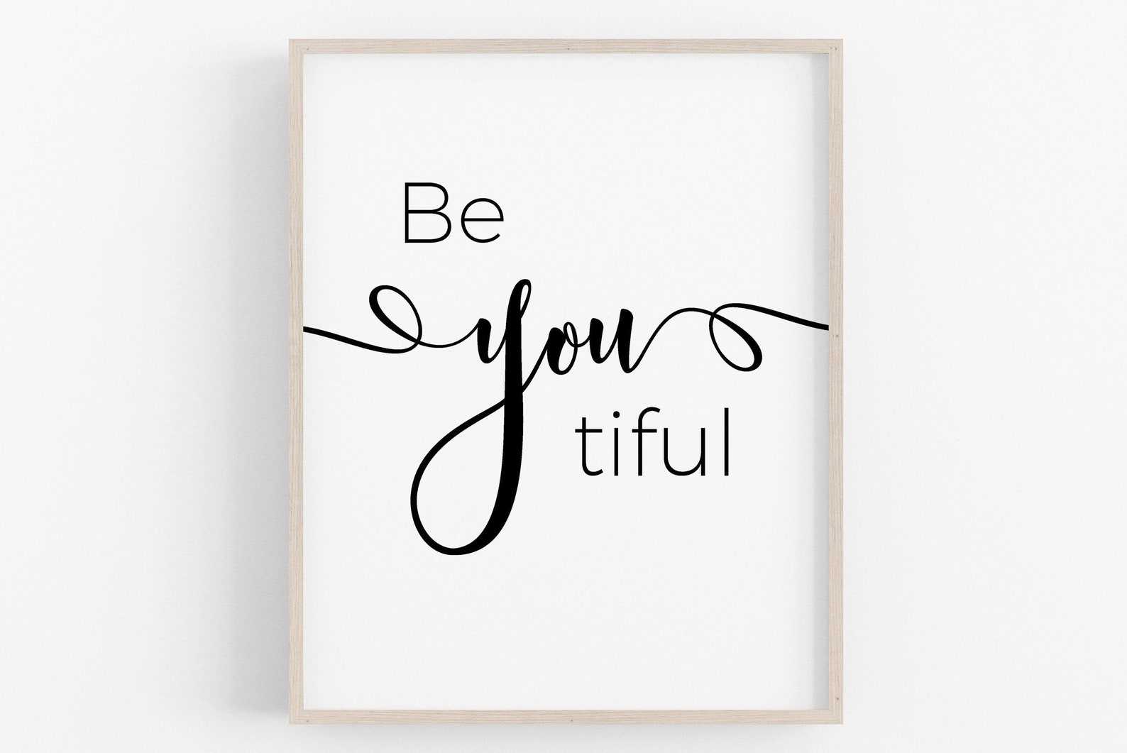 Beyoutiful Print Girl Nursery Decor Girl Bedroom Above Bed | Etsy