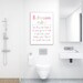 Bathroom Rules Print, Girl Bathroom Prints, Bathroom Wall Art Pink ...