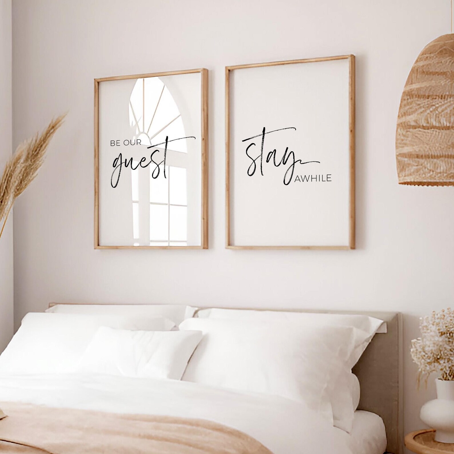 Be Our Guest Stay Awhile Print Download Guest Room Wall Art, Guest ...