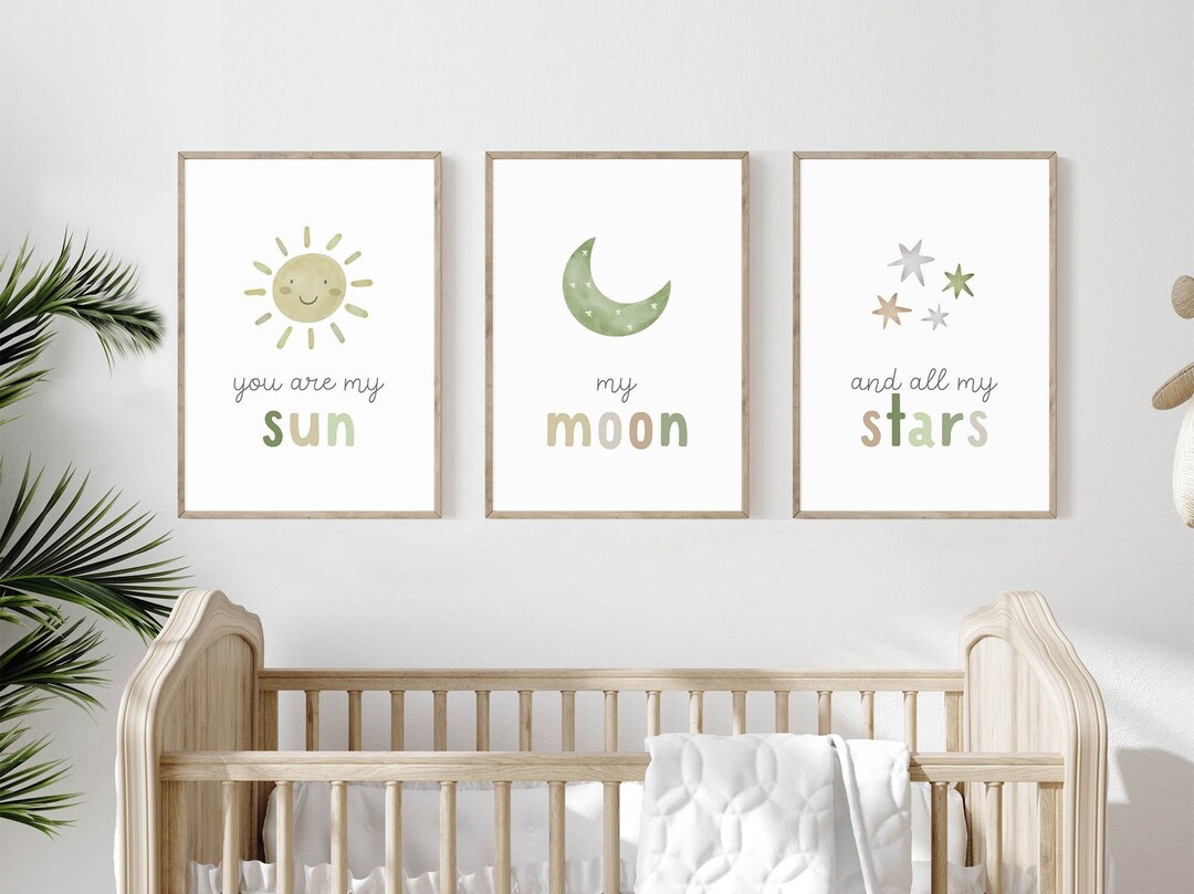 You Are My Sun My Moon and All My Stars Nursery Prints Boho - Etsy