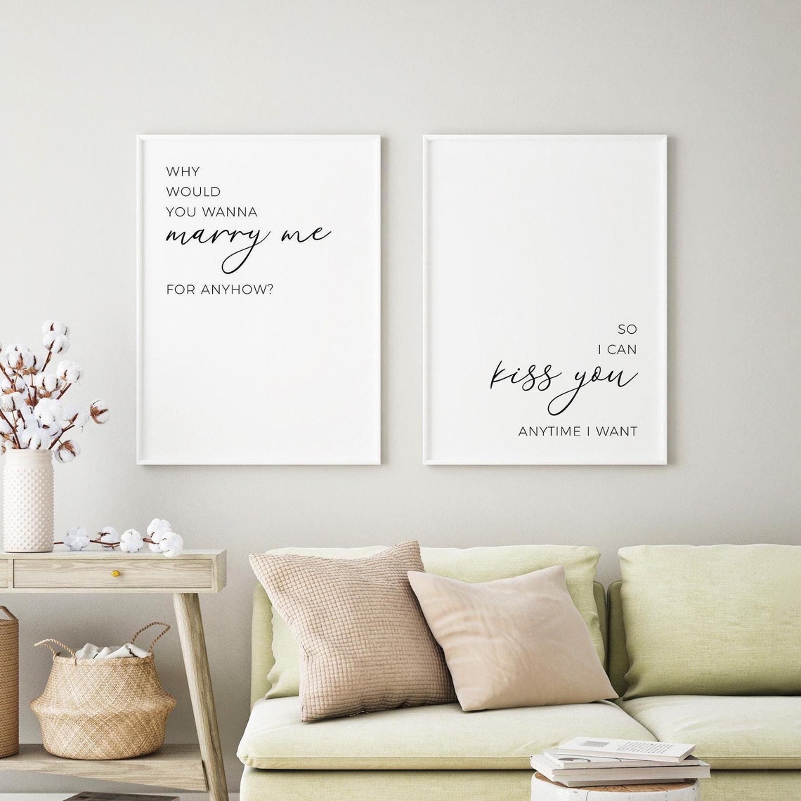 Why Would You Wanna Marry Me for Anyhow, Bedroom Prints Couple Bedroom ...