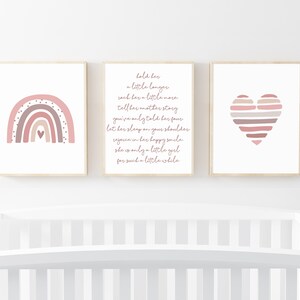 Hold Her a Little Longer, Nursery Wall Art Baby Girl Boho Nursery Decor ...