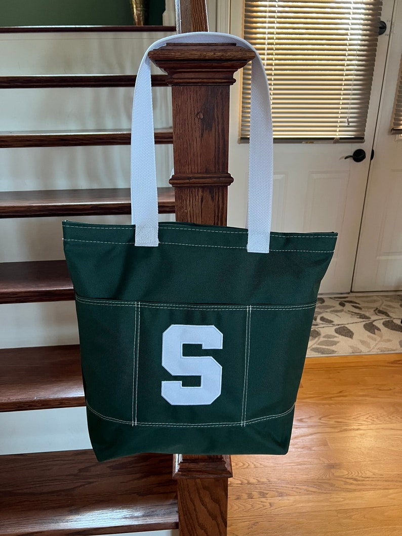 Michigan State LOVE Tote Bag Personalized Tote Handmade Tote - Etsy