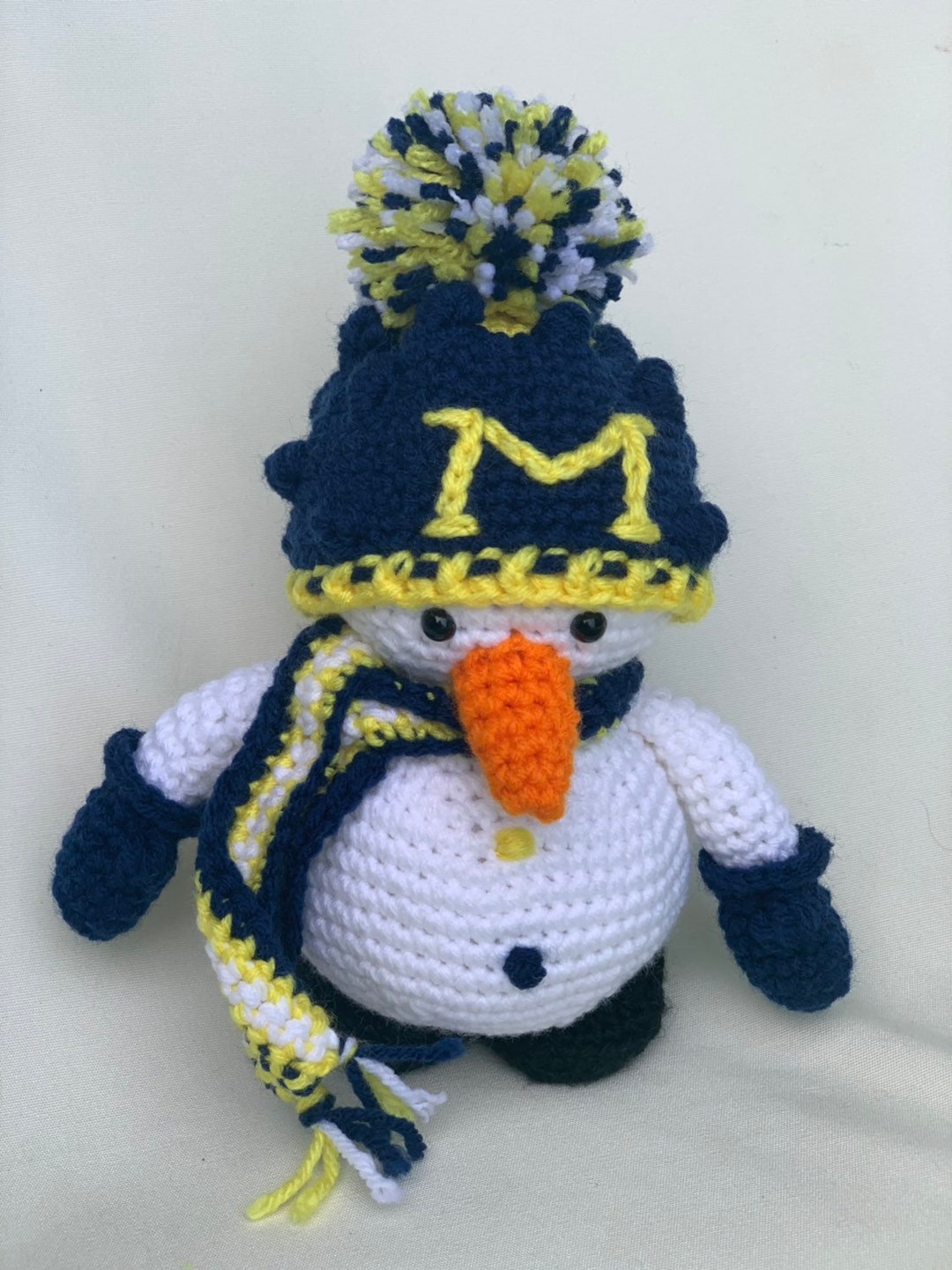 University of Michigan Snowman, Crochet Snowman, Amigurumi Snowman ...