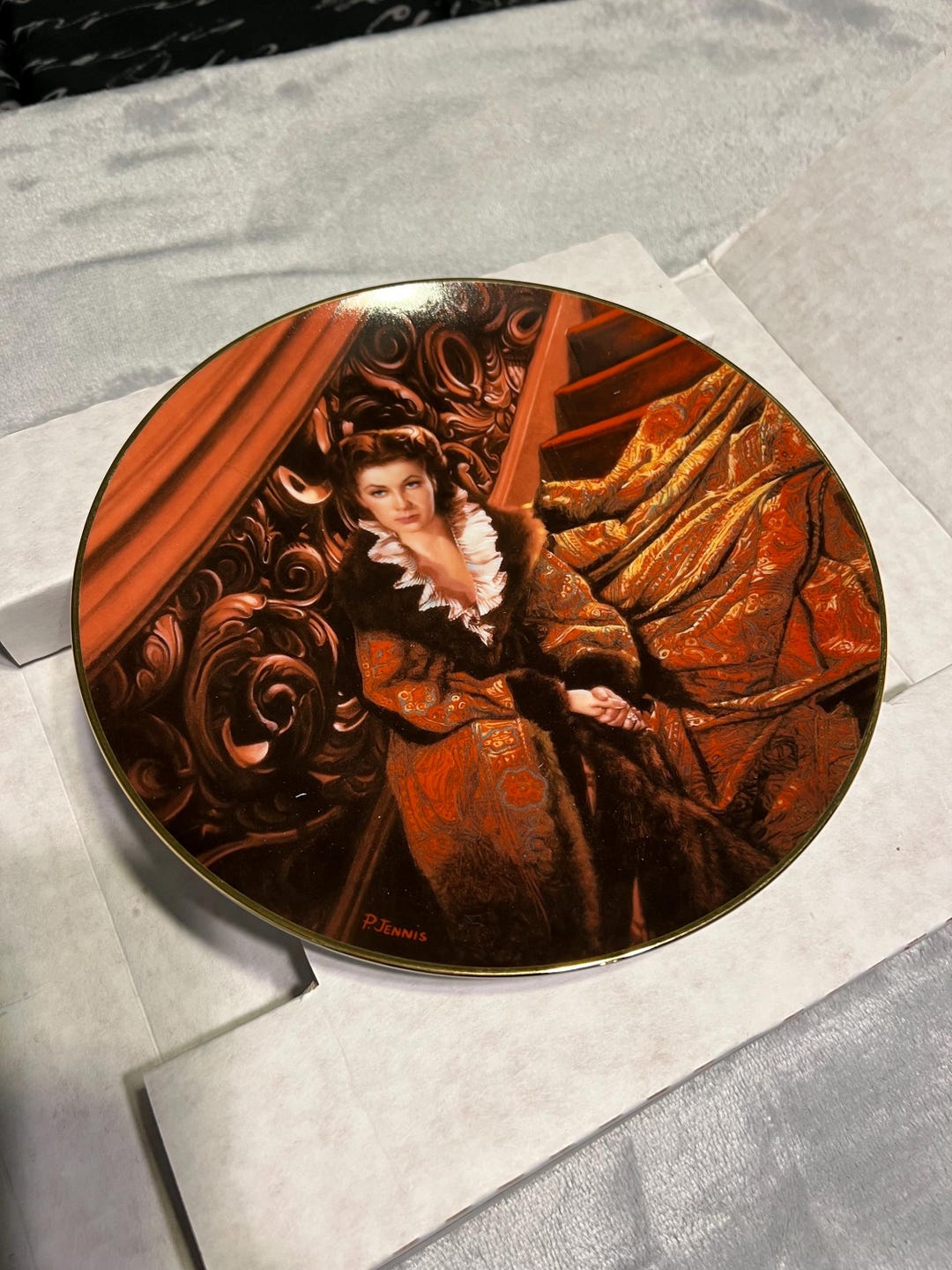Gone With the Wind Collector Plate Waiting for Rhett - Etsy