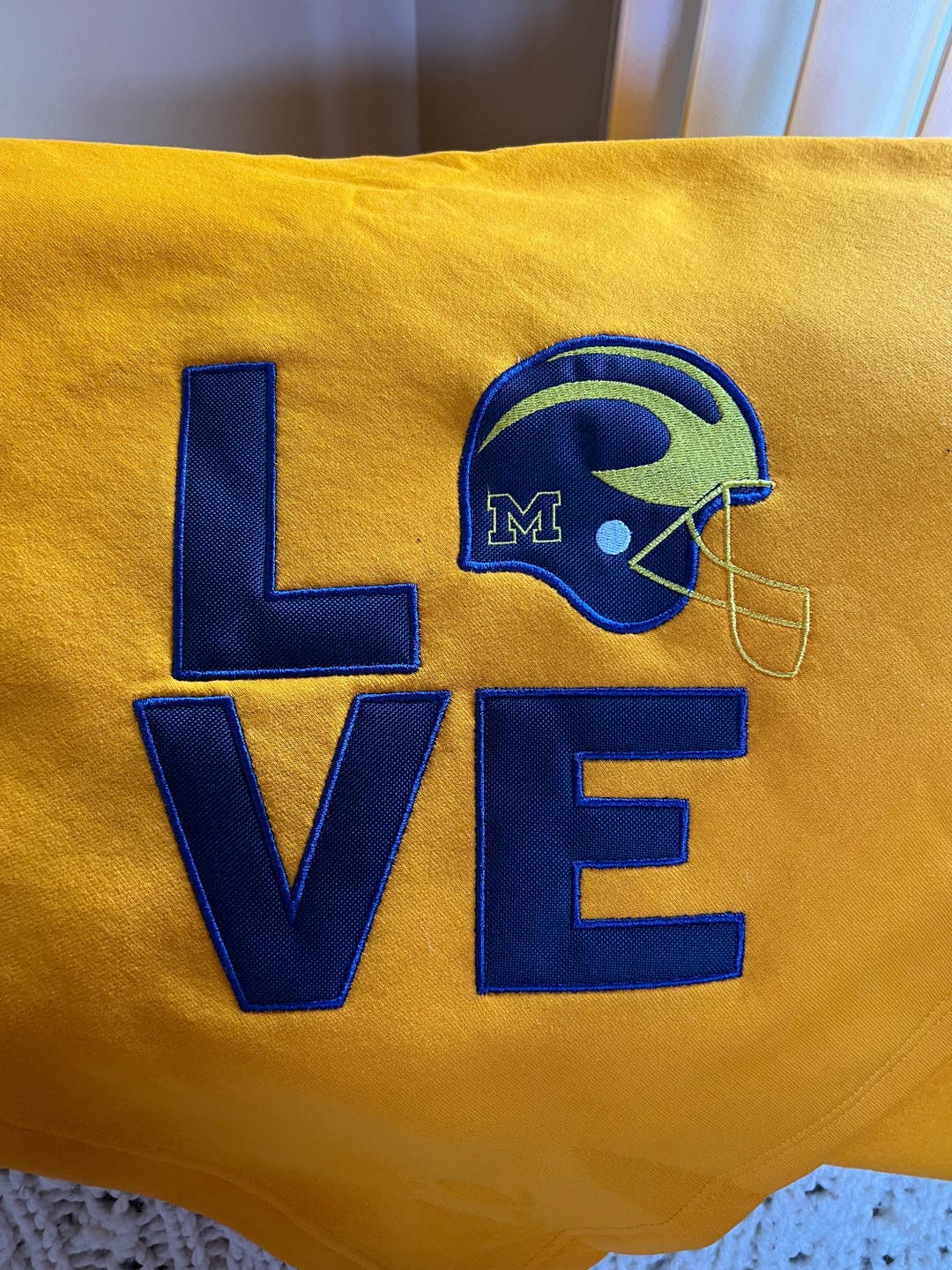 University of Michigan LOVE Stadium Blanket - Etsy