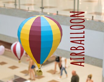3d Hot Air Balloon | Etsy