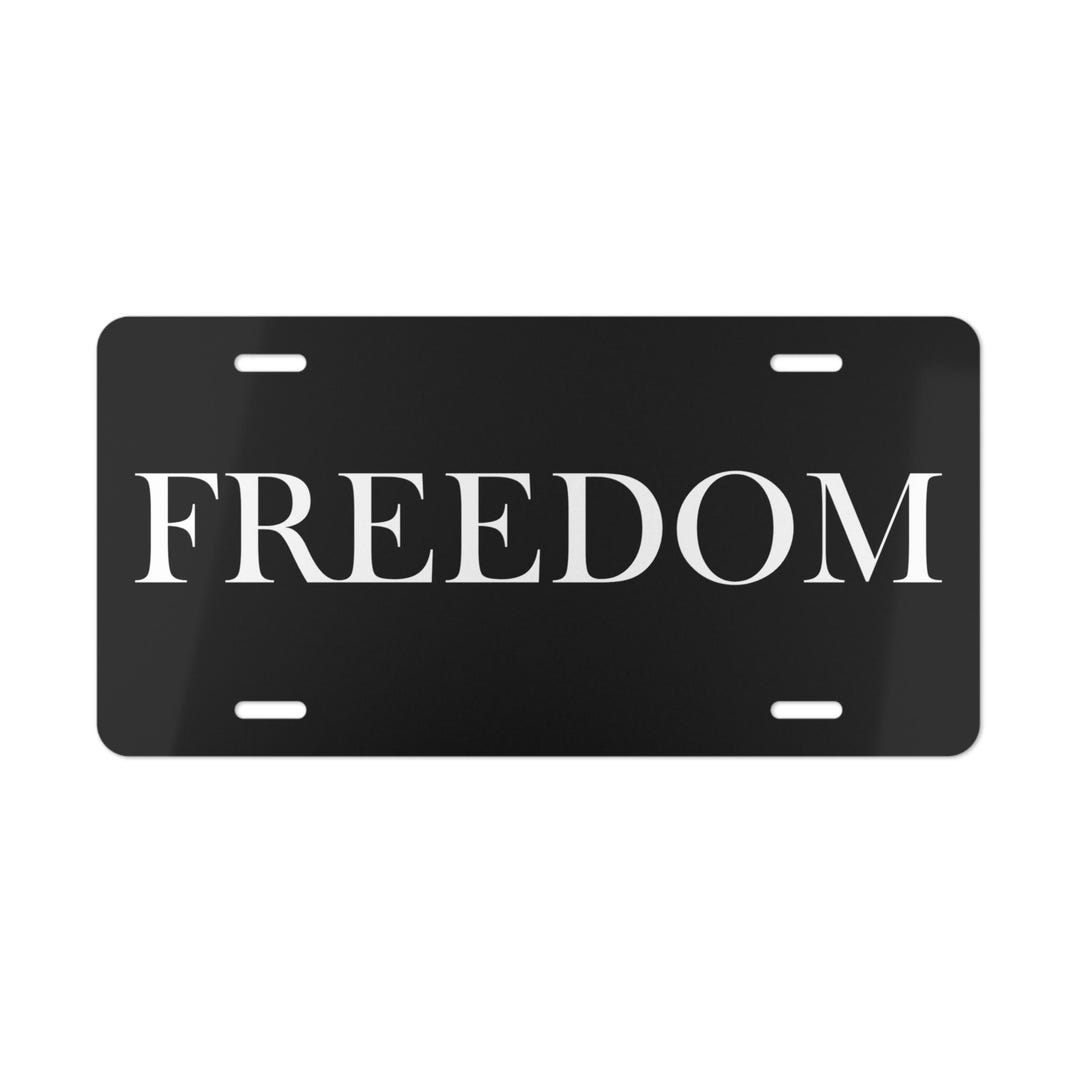 Freedom Vanity License Plate: Patriotic Conservative Car Tag - Etsy