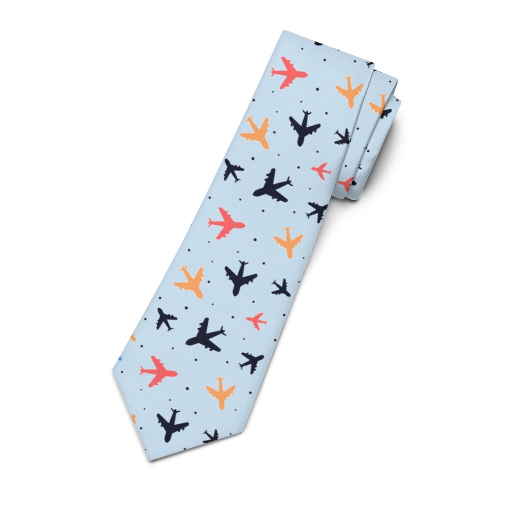 Plane Necktie, Airplane Tie, Plane Tie, Airplane Tie, Pilot Gifts for ...
