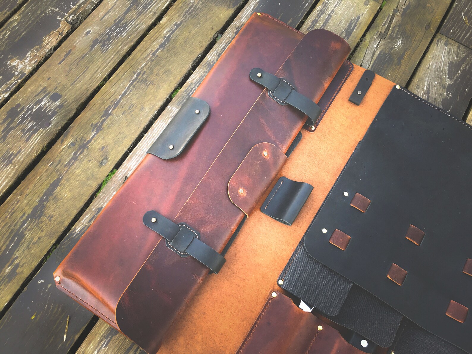 Tailor-made Heavy-duty Leather Knife Roll Bags of the CIA - Etsy