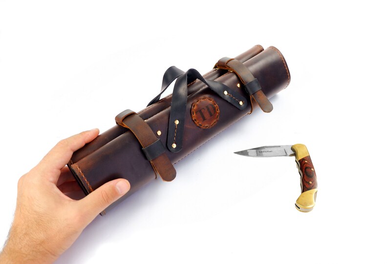 Pocket Knife Roll Bag Folding Knives Organizer 10 Slots Pocket - Etsy