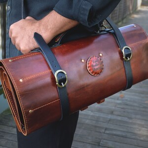 Tailor-made Heavy-duty Leather Knife Roll Bags of the CIA Chefs With ...