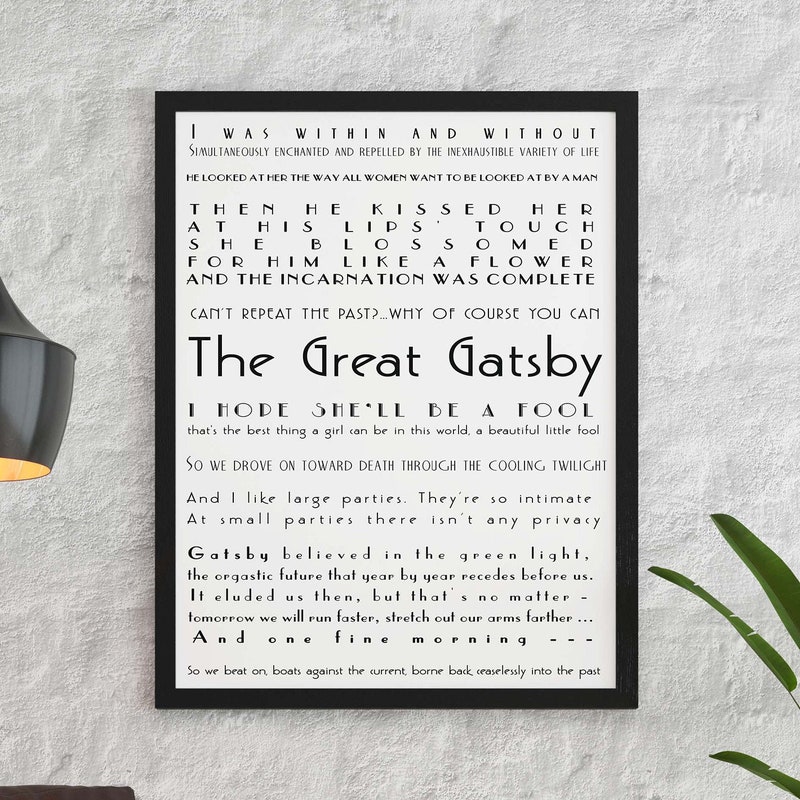 Great Gatsby Quotes - Etsy