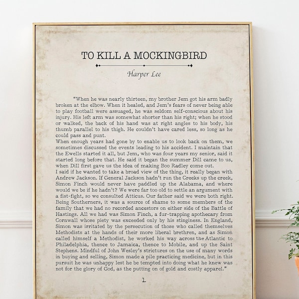 Kill a Mockingbird - Etsy