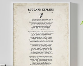 If Rudyard Kipling Poster - Etsy