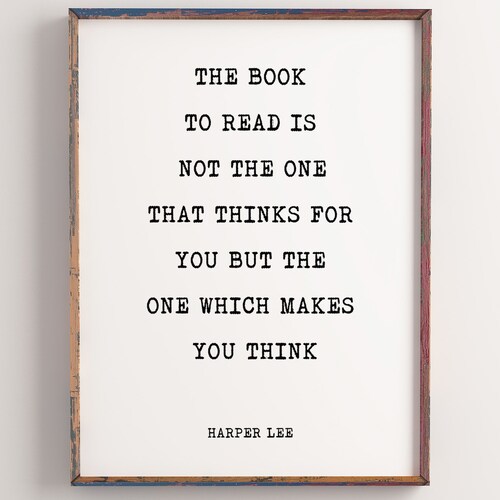 To Kill A Mockingbird Quote Harper Lee Quote Print Classic - Etsy