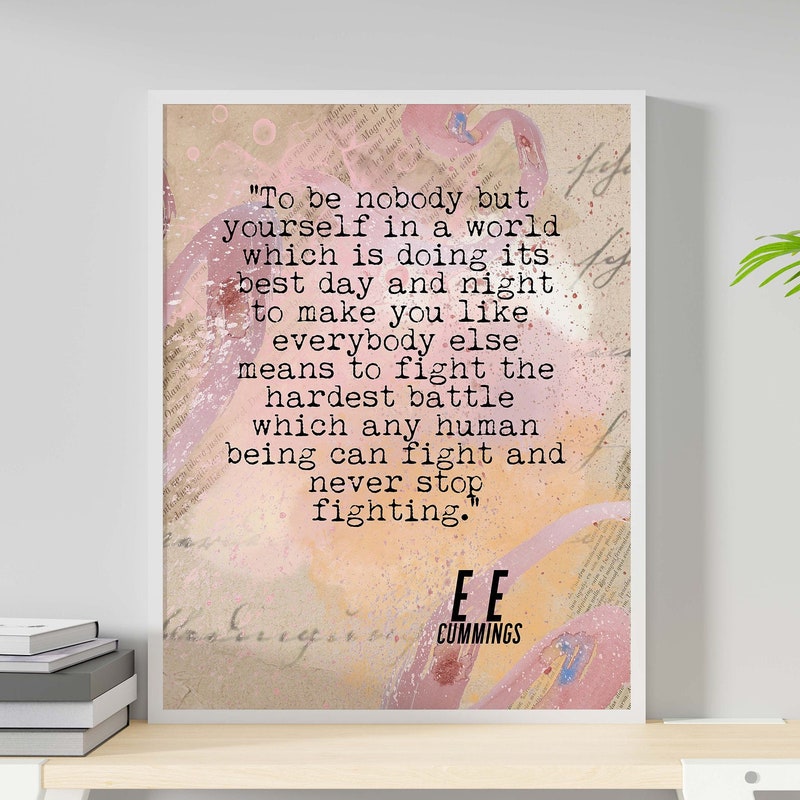 E E Cummings Quote - Etsy
