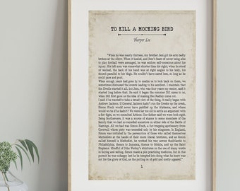 To Kill a Mockingbird Wall Art - Etsy