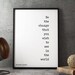Gandhi Quote Print , Be the Change Motivational Poster, Life Quote ...