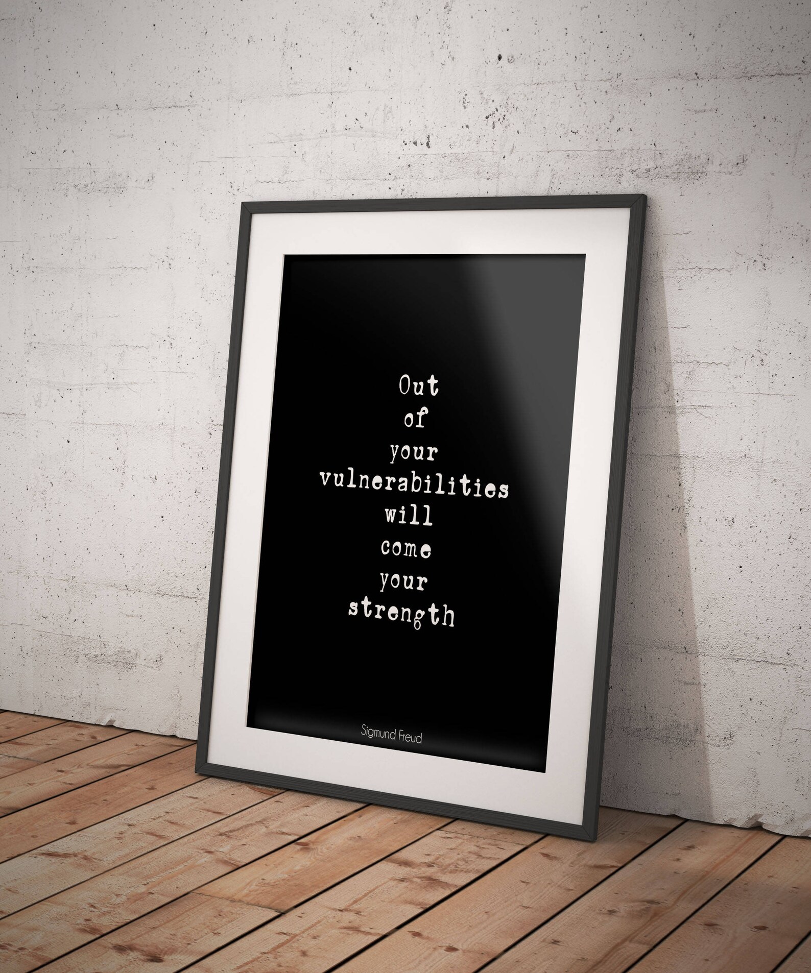 Motivation Print With Sigmund Freud Quote, Inspirational Poster, Freud ...
