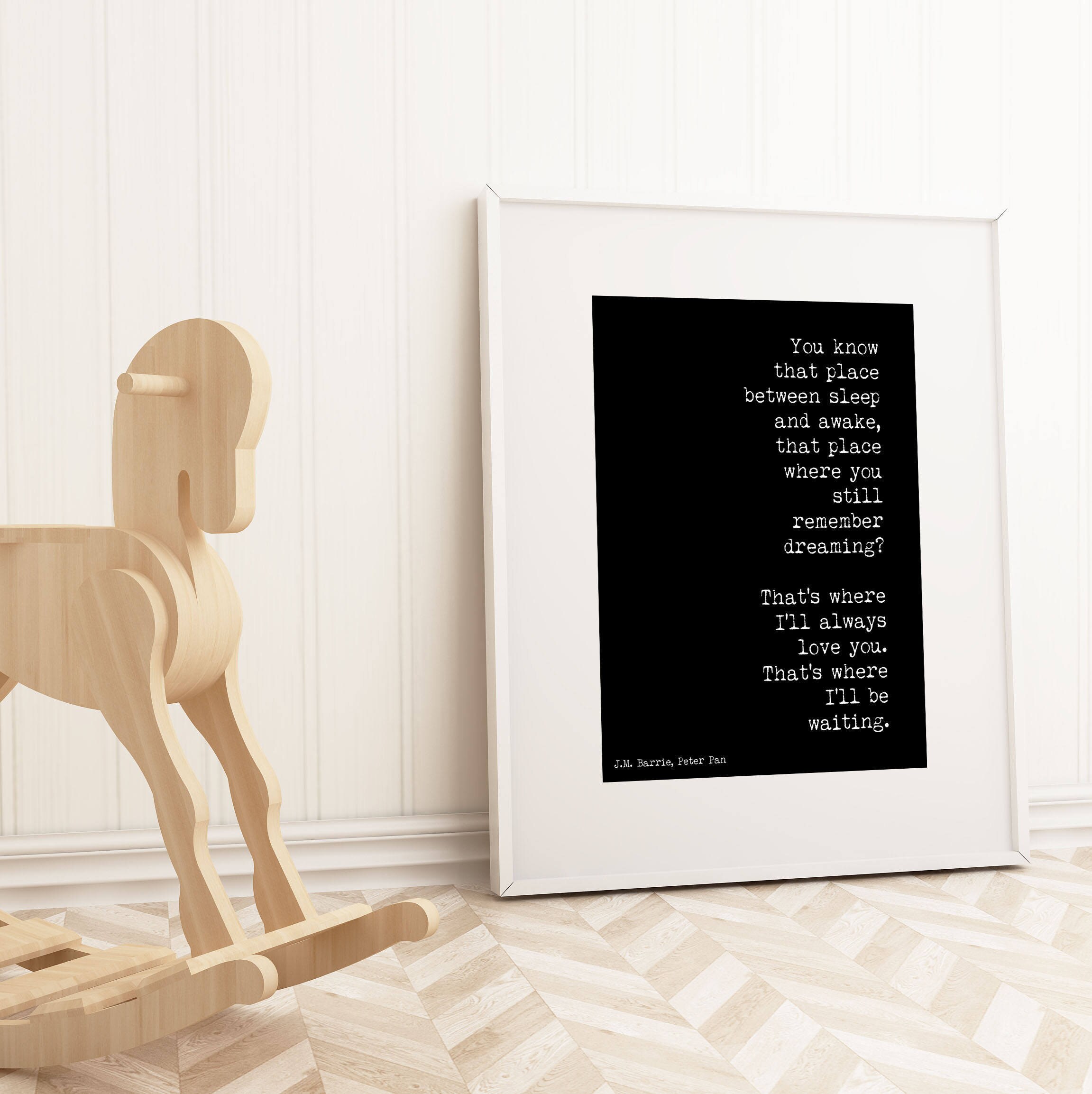 I'll Always Love You Peter Pan Print, Nursery or Bedroom Wall Decor ...