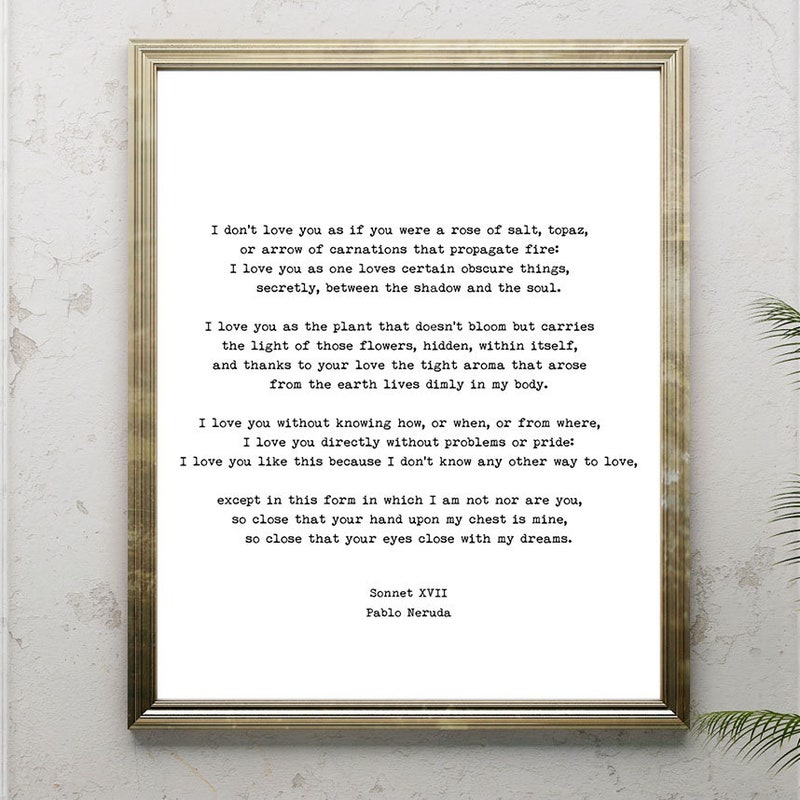 Love Poem Print - Etsy