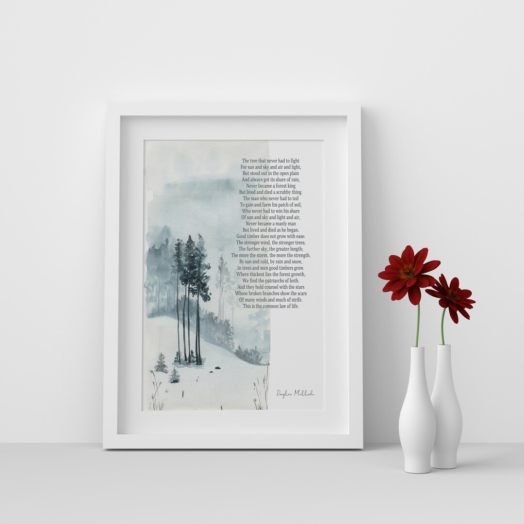 Good Timber Art Print, Thomas S Monson Mormon Quote, Douglas Malloch ...