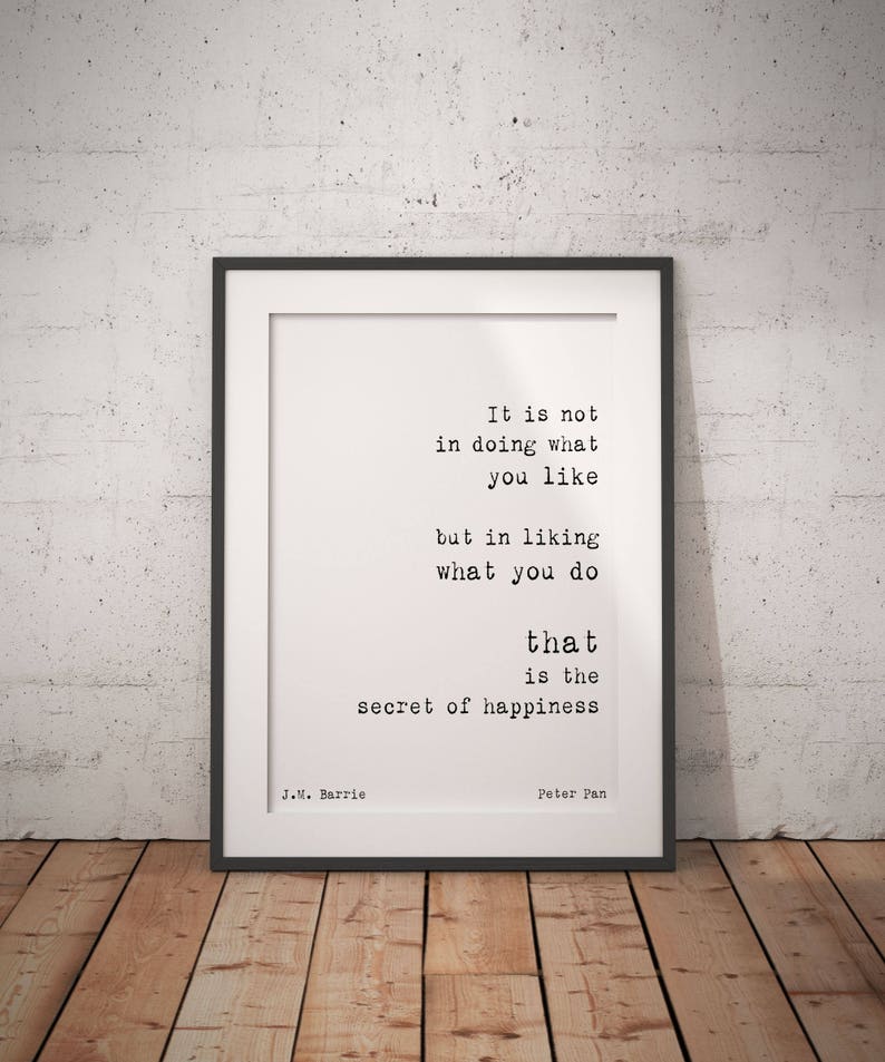 Peter Pan Print, Motivational Poster, Happy Quote Wall Art, Peter Pan ...