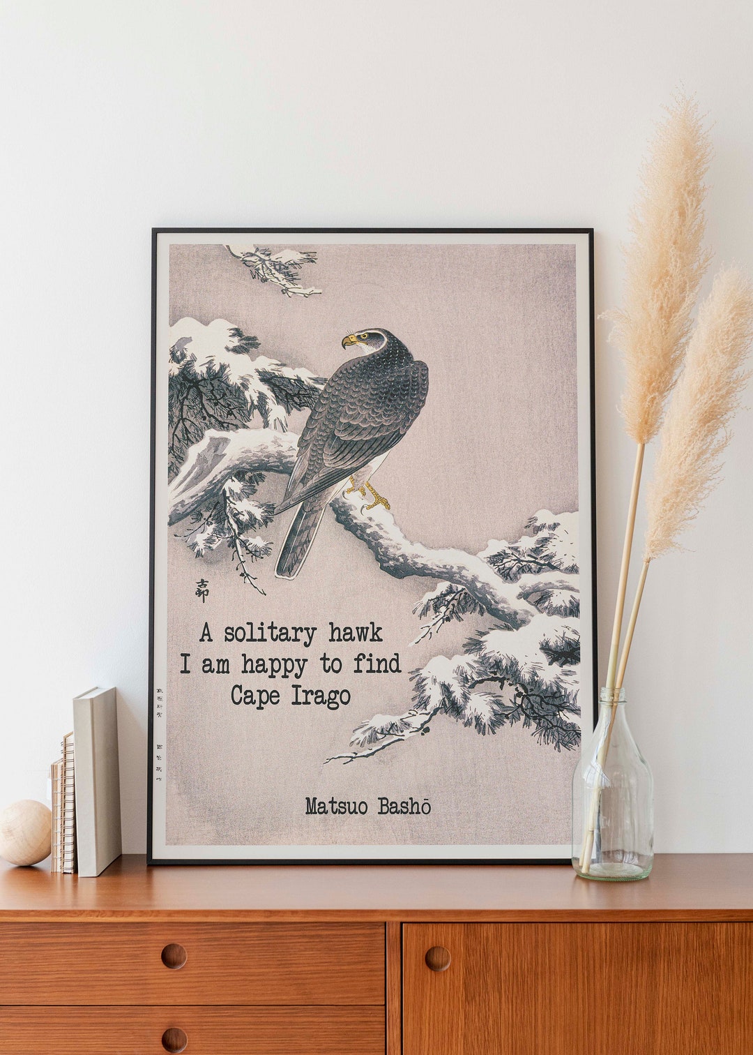 Matsuo Basho Haiku Poem Print Japanese Winter Bird in Tree - Etsy UK Matsuo Basho Haiku Poem Print Japanese Winter Bird in Tree - Etsy UK