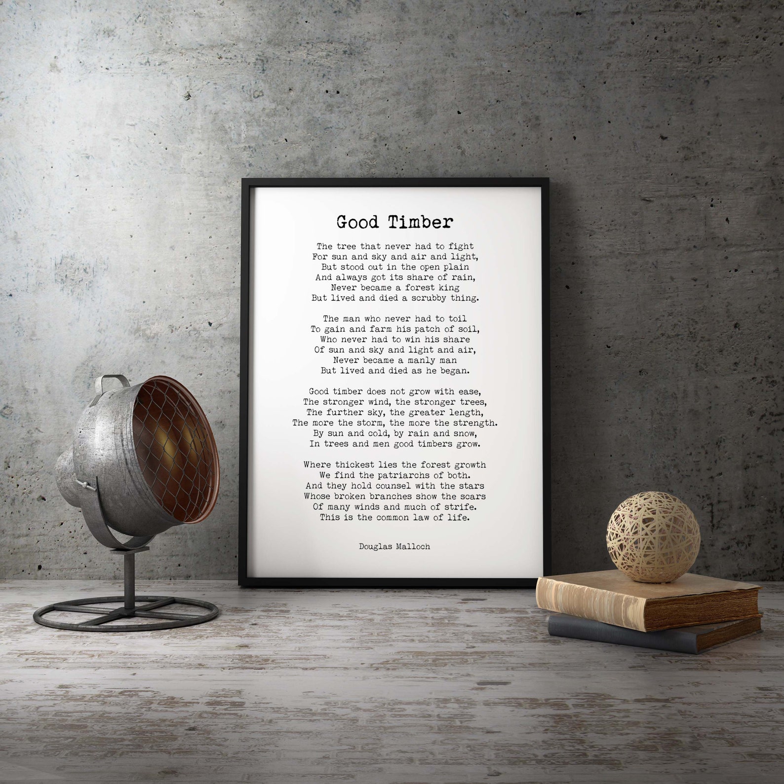 Good Timber Framed Art Poem Print for Mormon Home Decor LDS - Etsy