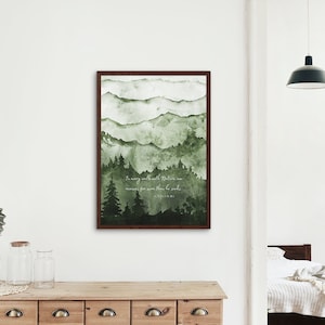 John Muir Print for Country Decor, in Every Walk With Nature Quote Wall ...