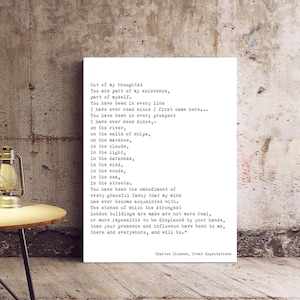 Charles Dickens Great Expectations Quote Print Black & White Art, Great ...