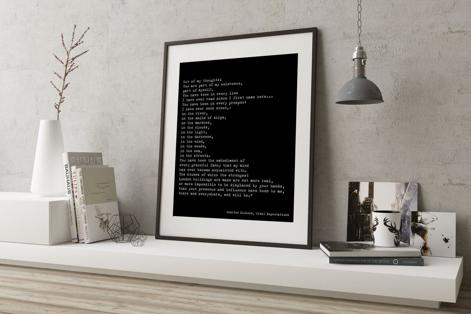 Charles Dickens Great Expectations Quote Print Black & White Art, Great ...