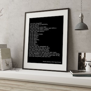 Charles Dickens Great Expectations Quote Print Black & White Art, Great ...