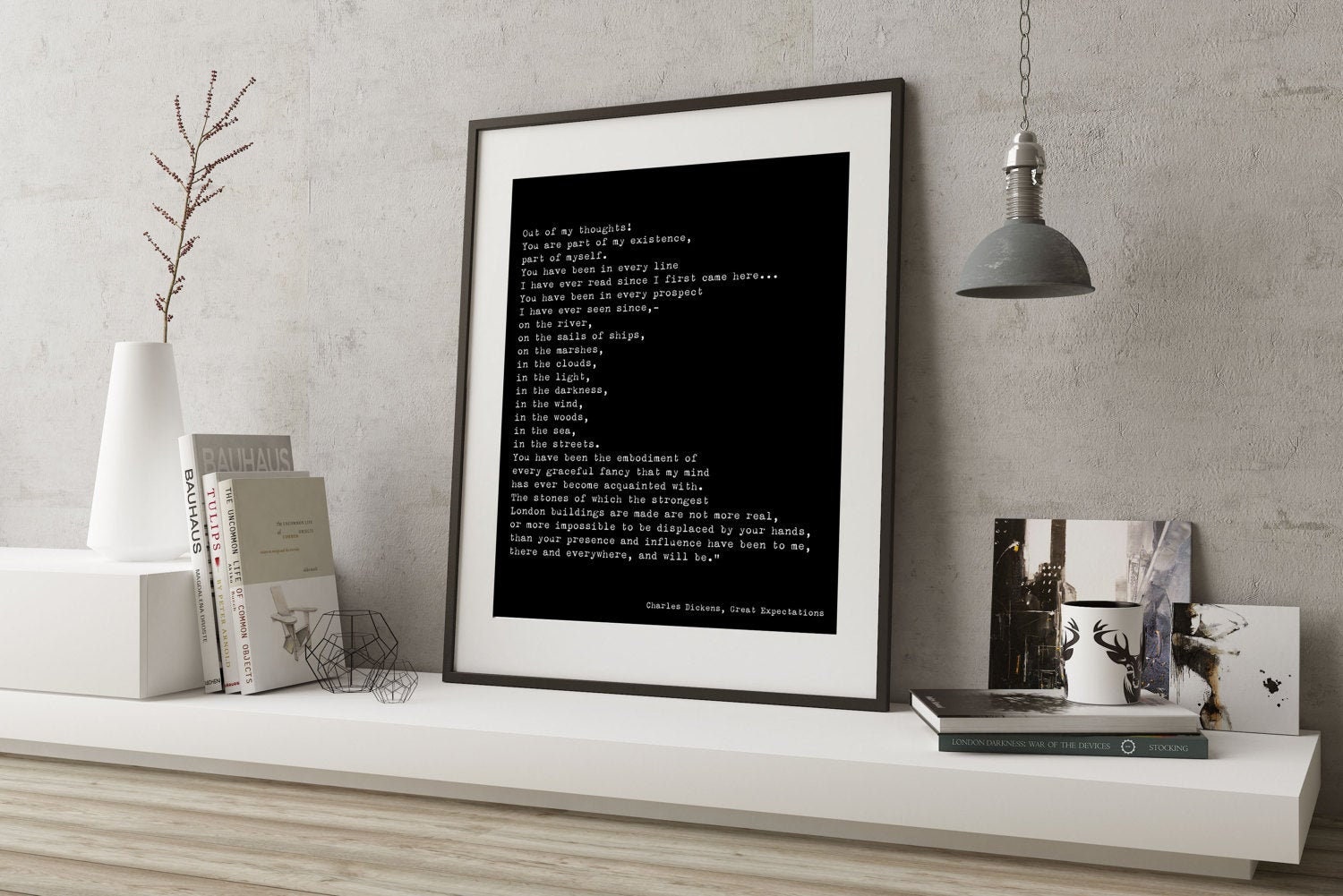 Charles Dickens Great Expectations Quote Print Black & White Art, Great ...