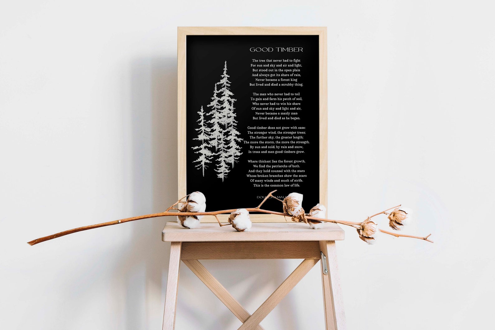 Good Timber Poem Lds Gift, Thomas S Monson Mormon Quote, Douglas ...