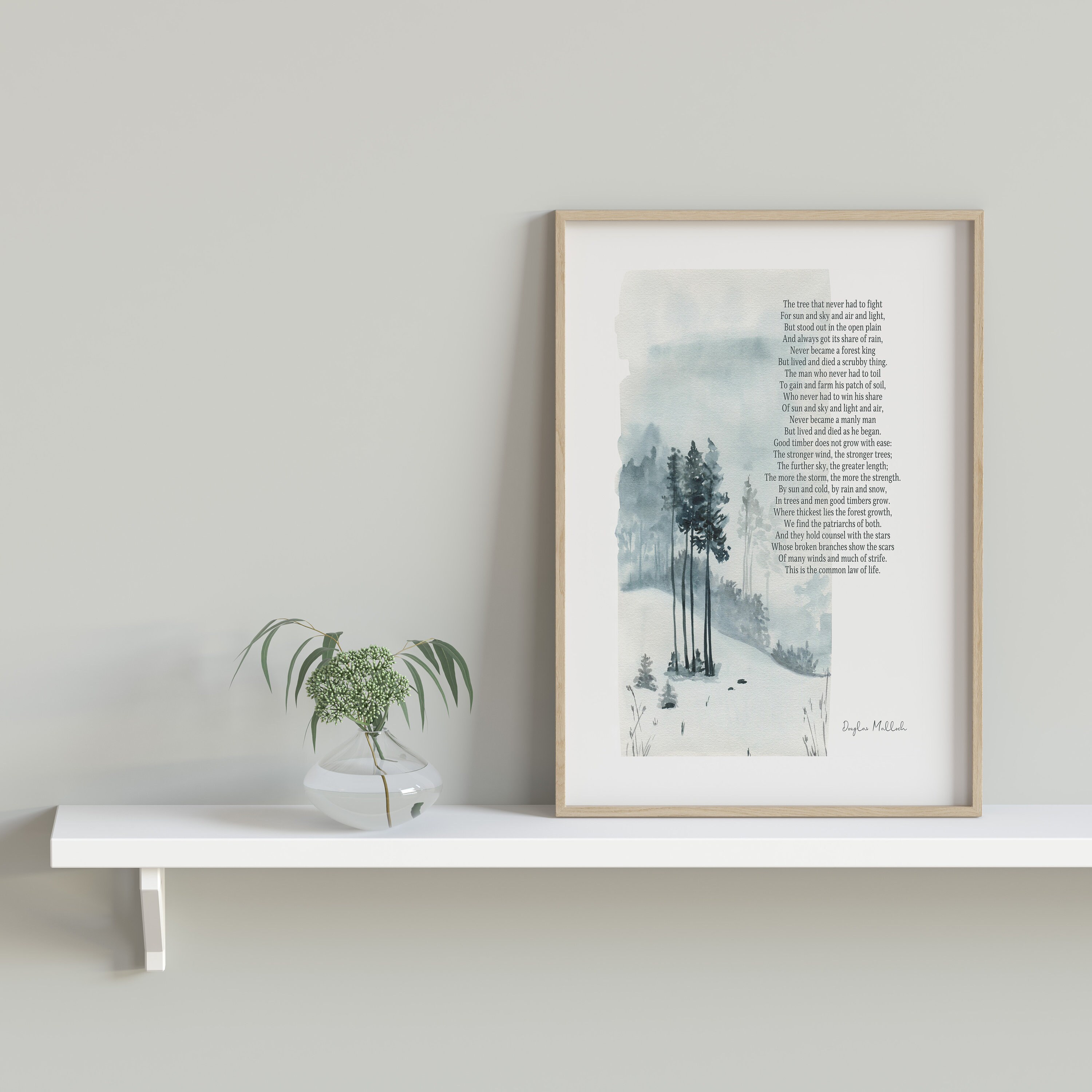 Good Timber Art Print, Thomas S Monson Mormon Quote, Douglas Malloch ...