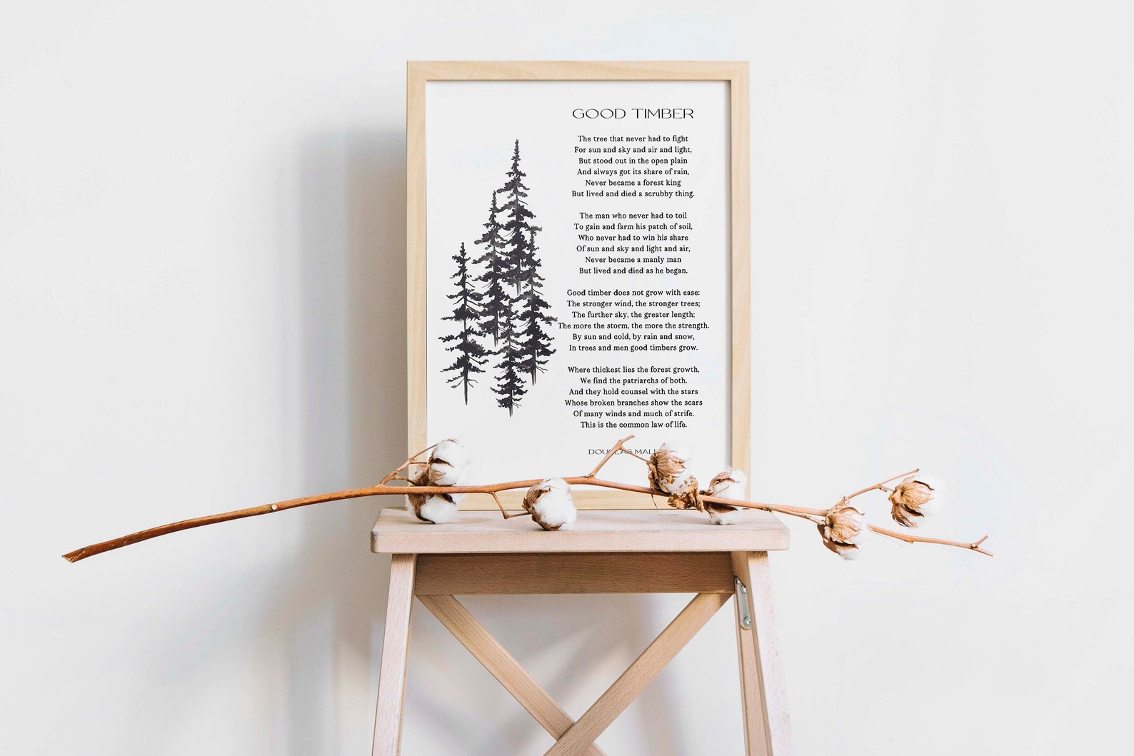 Good Timber Poem Lds Gift, Thomas S Monson Mormon Quote, Douglas ...