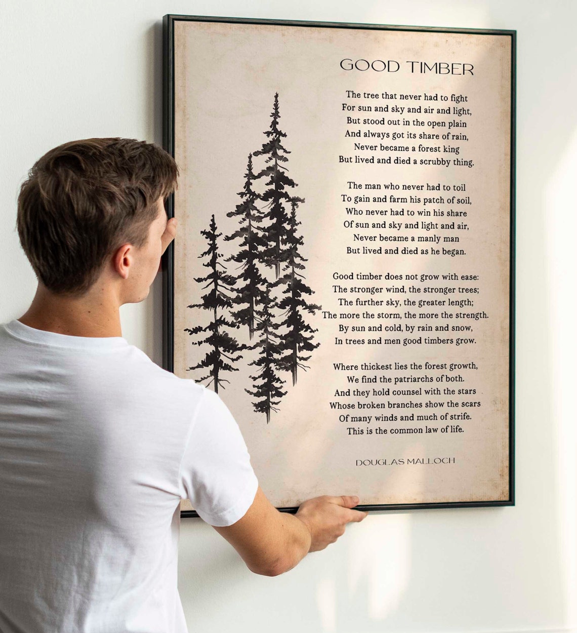 Good Timber Poem LDS Gift Thomas S Monson Mormon Quote - Etsy