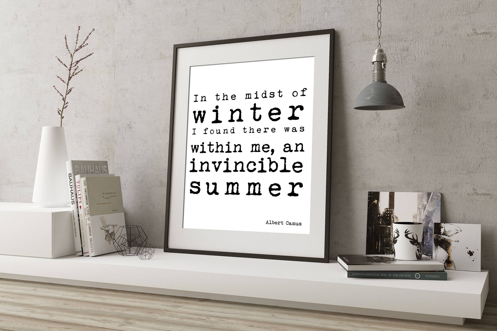 Albert Camus Quote Print Invincible Summer Wall Art Print - Etsy