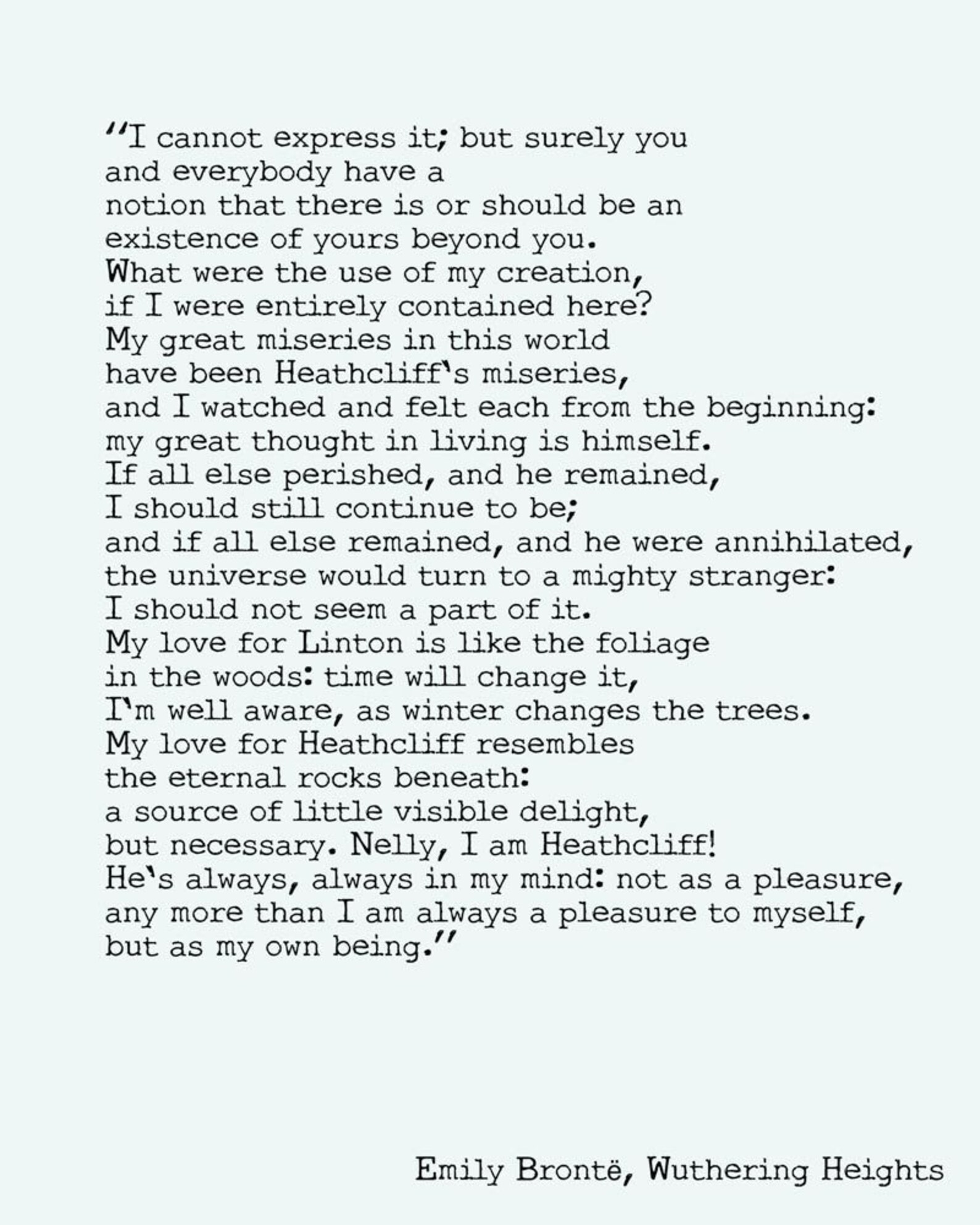 Wuthering Heights Print Emily Bronte Living Room Decor - Etsy