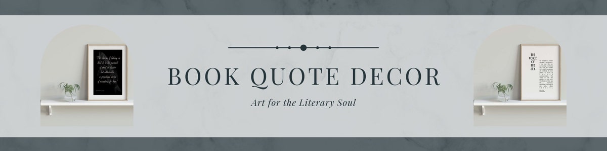 BookQuoteDecor - Etsy