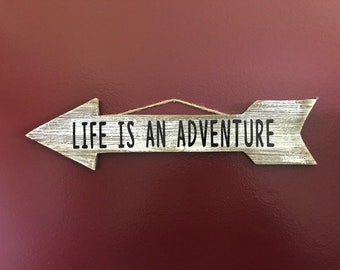 Beach arrow sign | Etsy