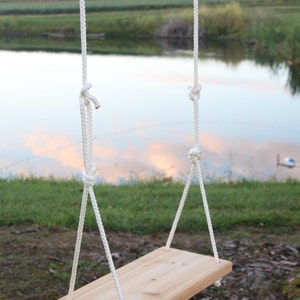 Tree Swing Cedar With Nylon Rope - Etsy