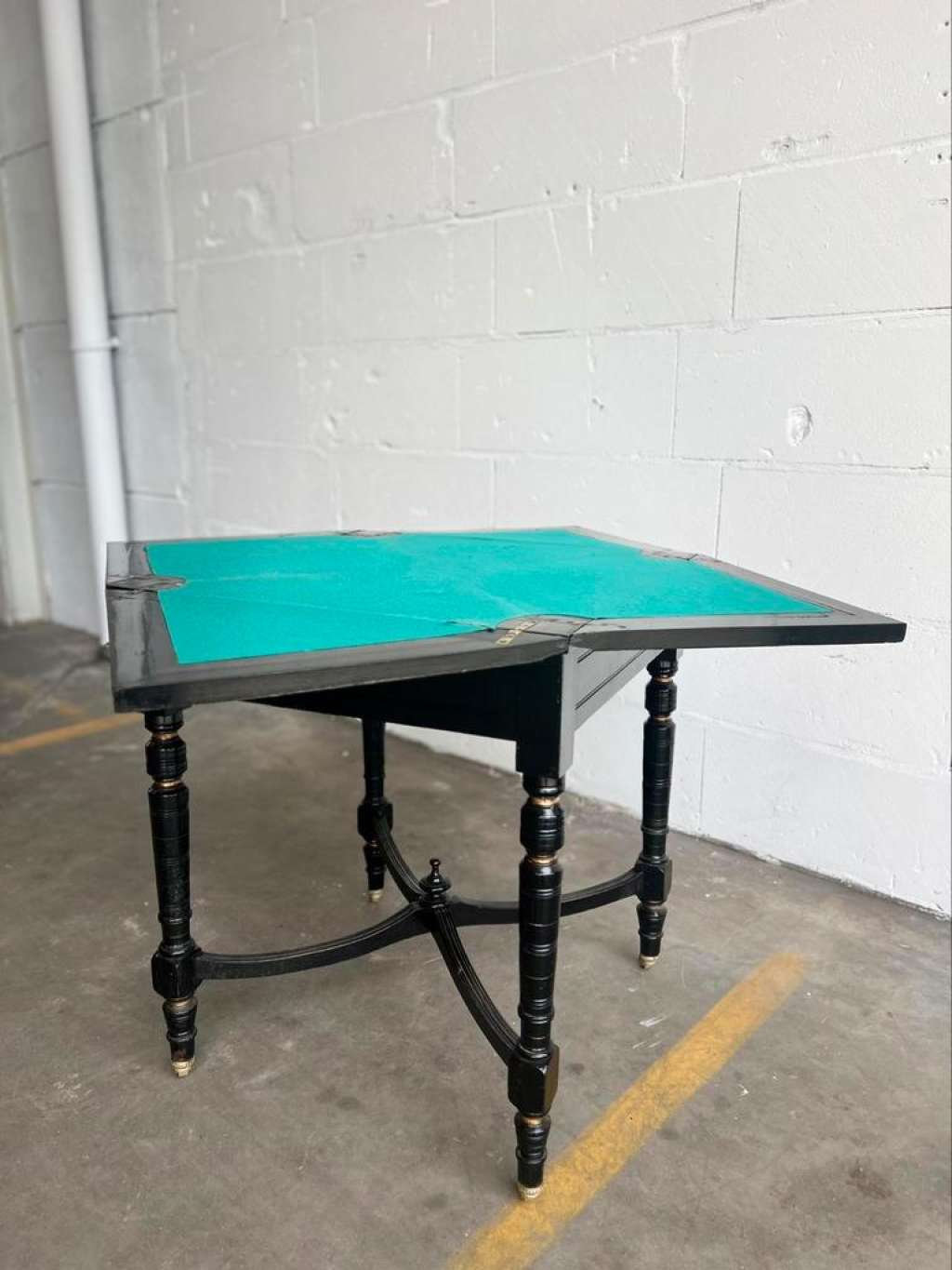 Antique Card Table / Game Table: Fold-out Envelope Model - Etsy