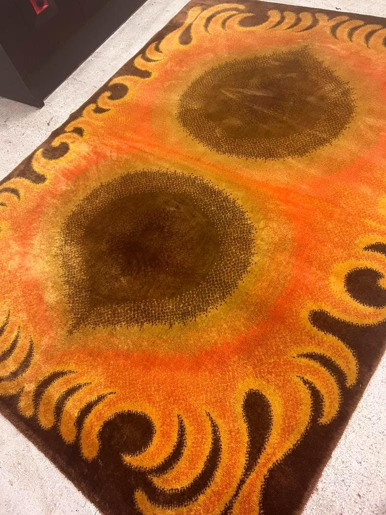 Vintage Space Age Rug 1970s - Etsy