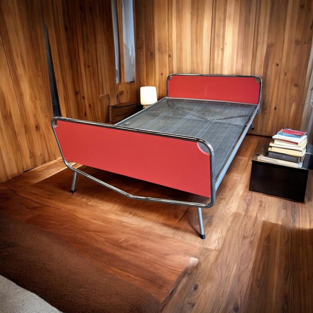 Vintage 60s Chrome Bed: Wim Rietveld for Auping - Etsy