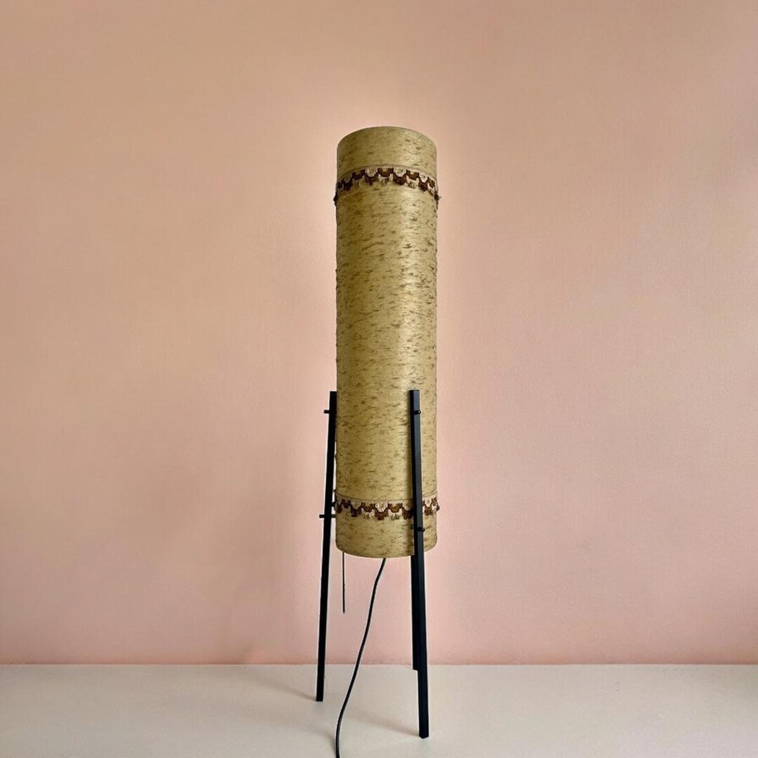 Vintage Rocket Lamp Dame & Co in Fiberglass Steel Legs - Etsy