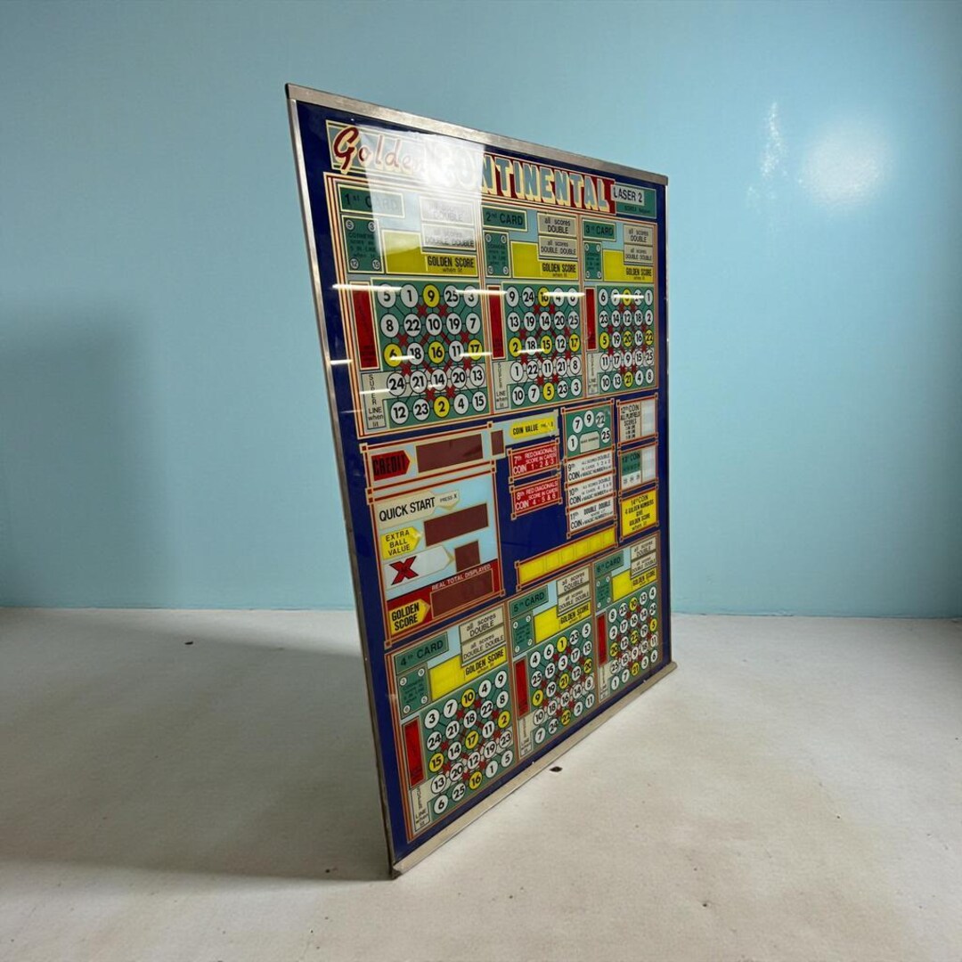 Vintage Glass Plate / Glass Plate Bingo GOLDEN CONTINENTAL - Etsy