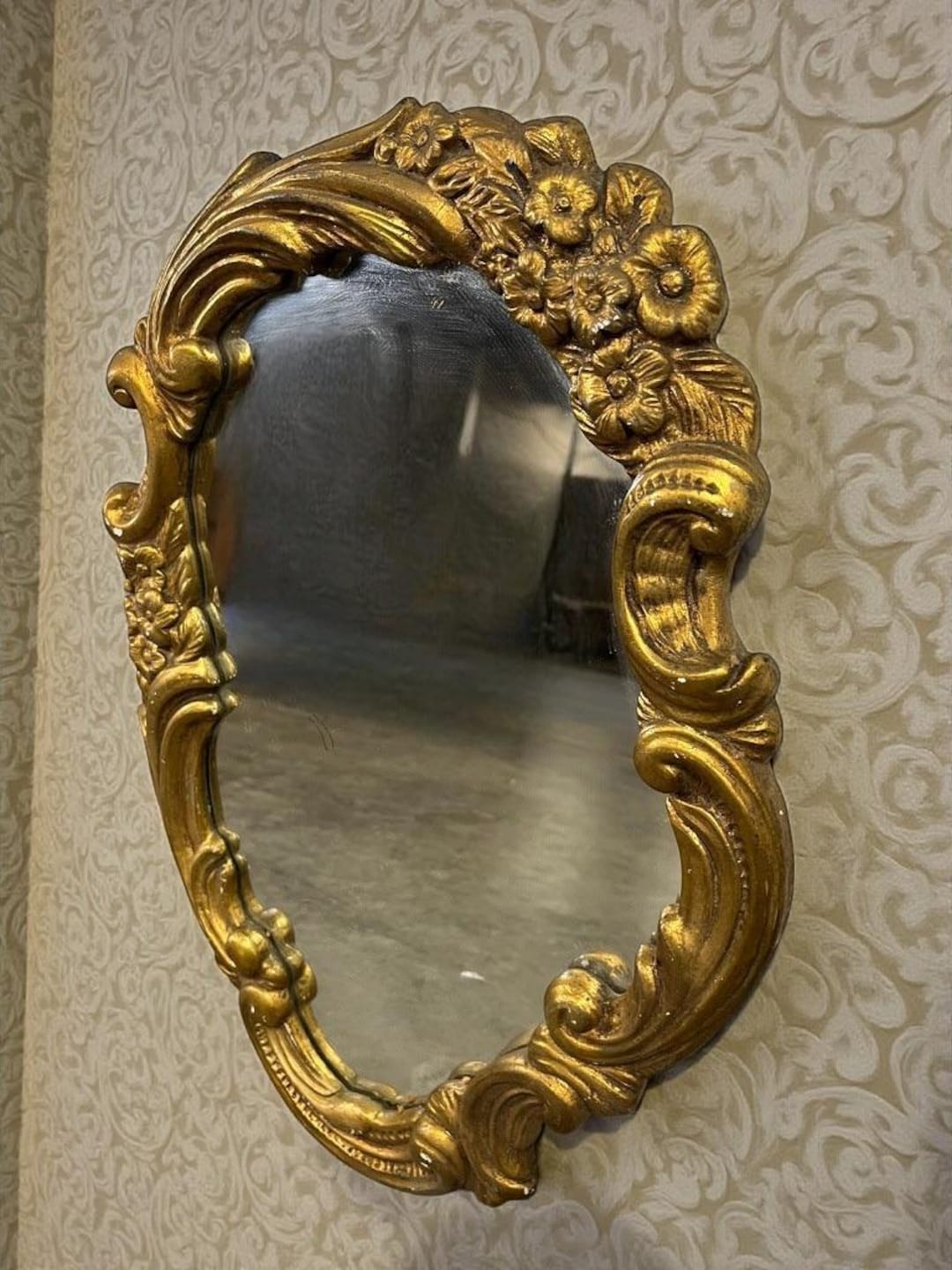 Vintage Gold Baroque Mirror / Wall Mirror - Etsy